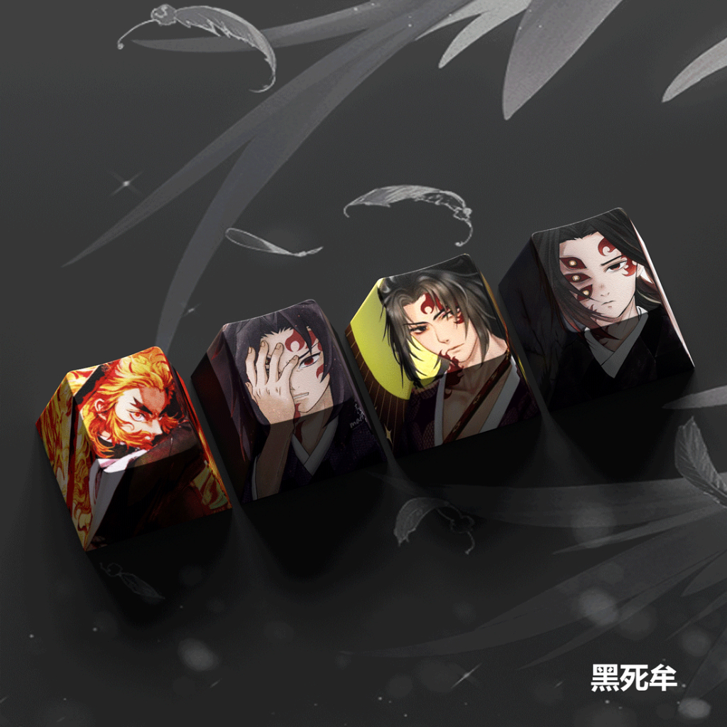 ปุ่มกดคีย์บอร์ด PBT ลาย Demon Slayer PBT R4 Kamado Tanjirou Nezuko ...