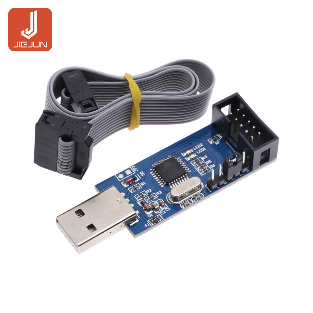 LC-01 1 ชุด 10Pin ถึง 6 พินอะแดปเตอร์ + USBASP USBISP AVR โปรแกรมเมอร์ ...