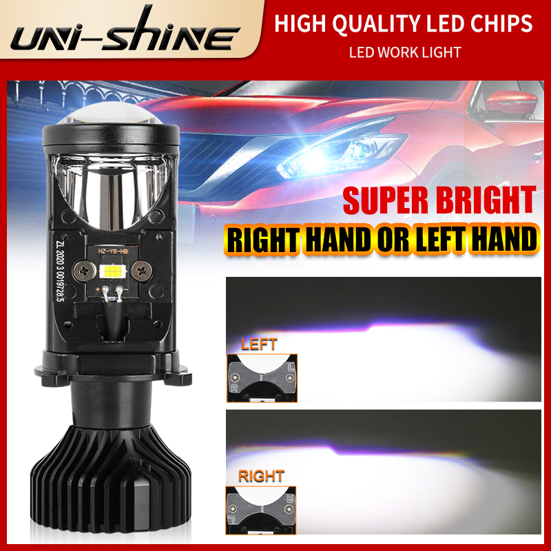 Uni-shine หลอดไฟหน้ารถยนต์ LED 6000K H4 Y6 12V 24V H4 H11 H7 | Shopee ...