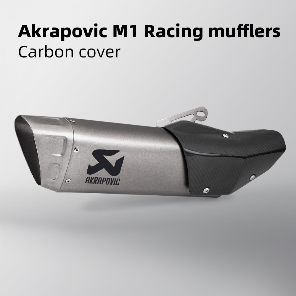 51mm Universal รถจักรยานยนต์ท่อไอเสีย Akrapovic M1 คาร์บอน 51 มม.ท่อ ...