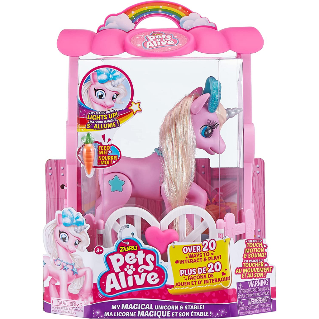 Pets Alive My Magical Unicorn และ Stable Battery Powered Interactive ...