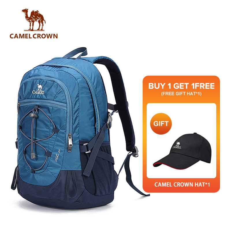 CAMEL CROWN กระเป๋าเป้สะพายหลัง กันน้ํา ความจุขนาดใหญ่ 30 ลิตร สําหรับผู้ชาย และผู้หญิง เหมาะกับ ...
