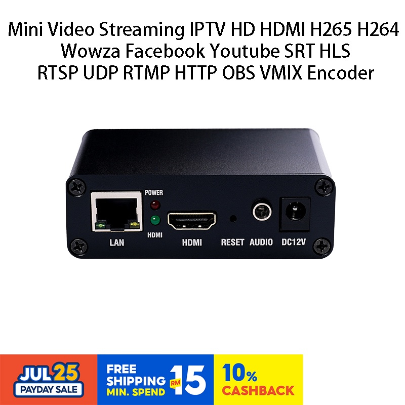 เอนโค้ดเดอร์วิดีโอ h265 hdmi เป็น rtsp srt rtmp live gb28181 nvr ...