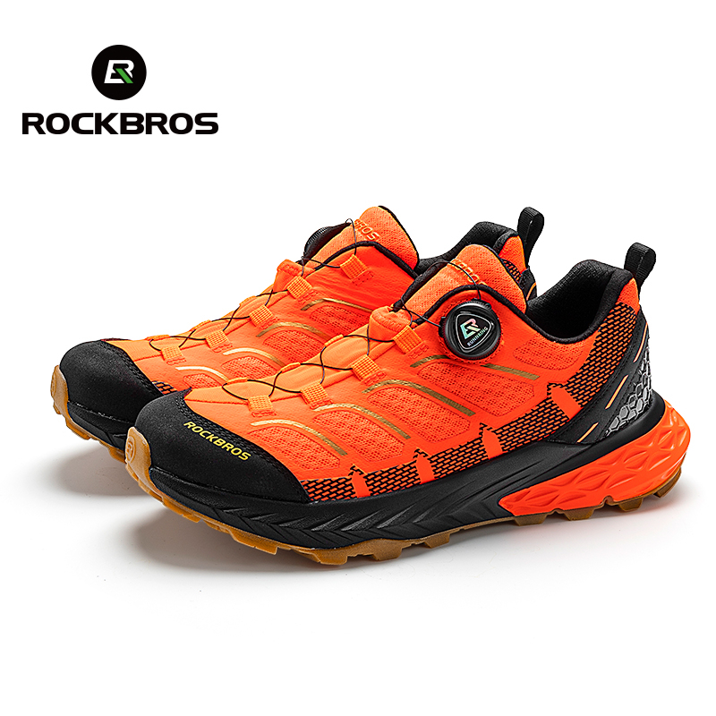 ROCKBROS Sports Shoes Lace Knob Breathable Anti-Slip Hiking Shockproof ...