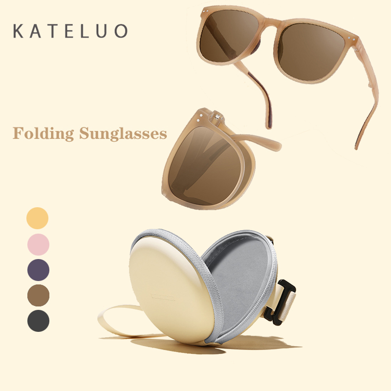 KATELUOแว่นตากันแดด Polarized Tr90 Uv400 ทรงสี่เหลี่ยมสไตล์วินเทจแฟชั่น Unisex 001 | Shopee Thailand