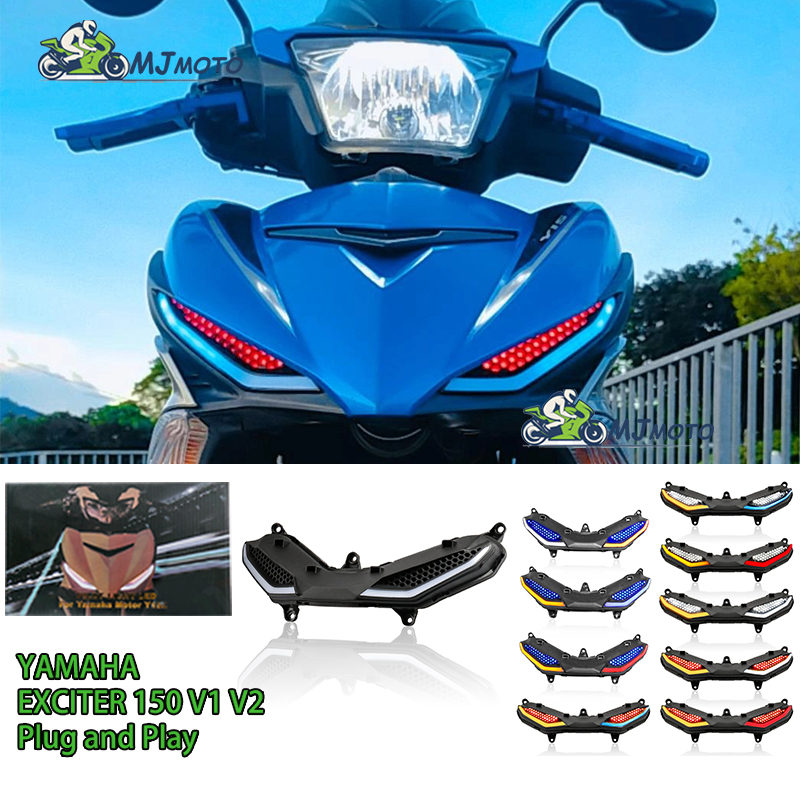 【MJMOTO】ไฟหน้า Led สําหรับ Yamaha EXCITER 150 2015~2019 EX150 EXCITER ...