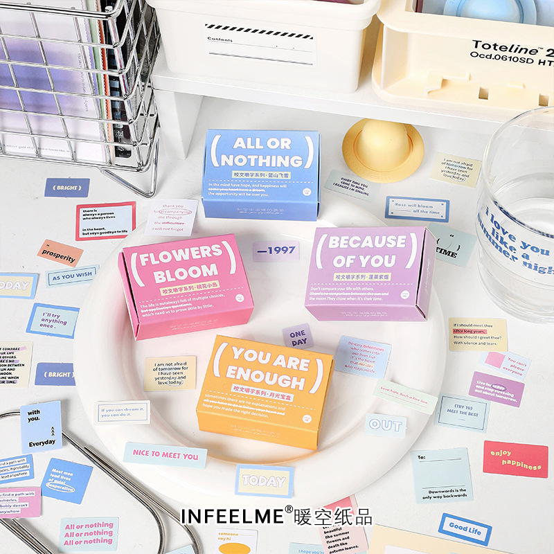 Ohaya สติกเกอร์ ลายตัวละครกระสุนน่ารัก DIY สําหรับตกแต่งสมุดภาพ เครื่องเขียน 100 ชิ้น ต่อชุด ...