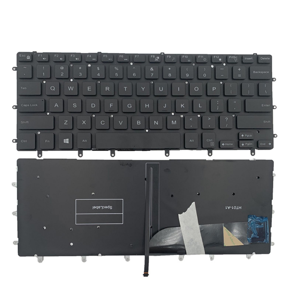Siakoocty แป้นพิมพ์แล็ปท็อปใหม่สําหรับ Dell XPS 15 9550 คีย์บอร์ดสีดํา ...