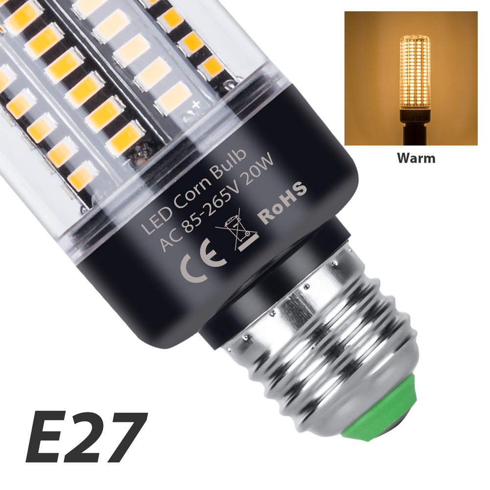 หลอดไฟ E14 Corn Bulb E27 Led Lamps 220V B22 High Power 28 40 72 108 132 ...