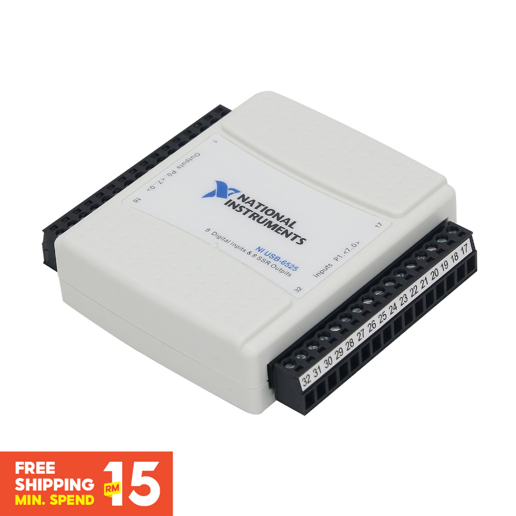 การ์ดอนุกรมข้อมูล USB USB-6525 DAQ 779640-01 Digital I/O 8 Digital Inputs & 8 SSR Outputs ...