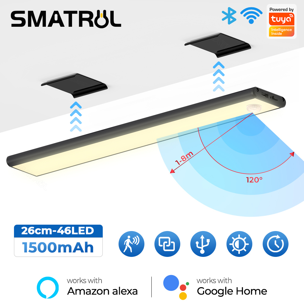 Smatrul Tuya Wifi โคมไฟข้างเตียง อัจฉริยะ ไฟตู้ ไฟอินฟราเรด Pir Motion ... Smatrul Tuya Wifi โคมไฟข้างเตียง อัจฉริยะ ไฟตู้ ไฟอินฟราเรด Pir Motion ...