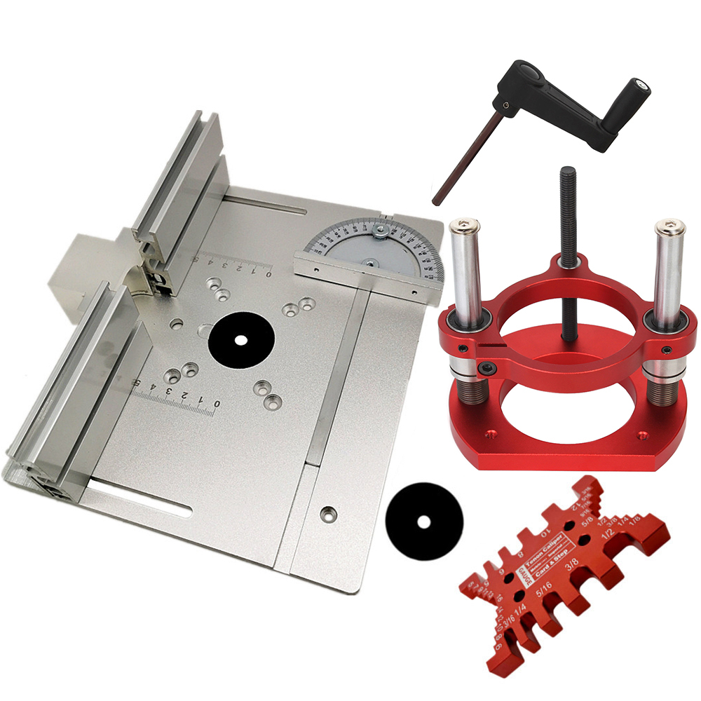 Aluminium Router lift Wood Router Trimmer Table Insert Plate ...