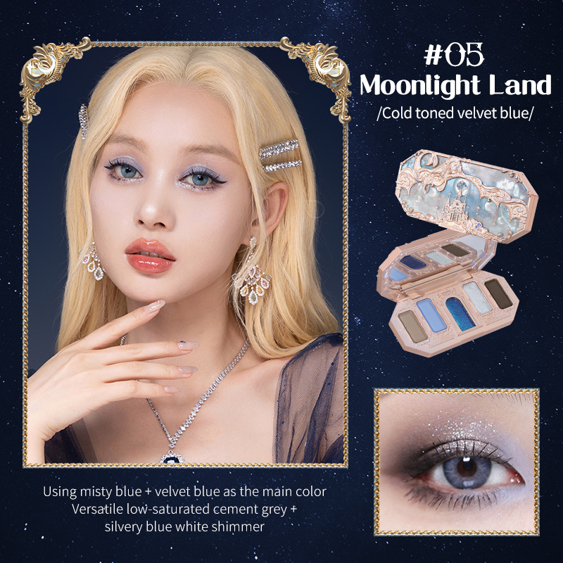 Flower Knows Moonlight Mermaid Series พาเลตต์อายแชโดว์ 6.3 กรัม ...