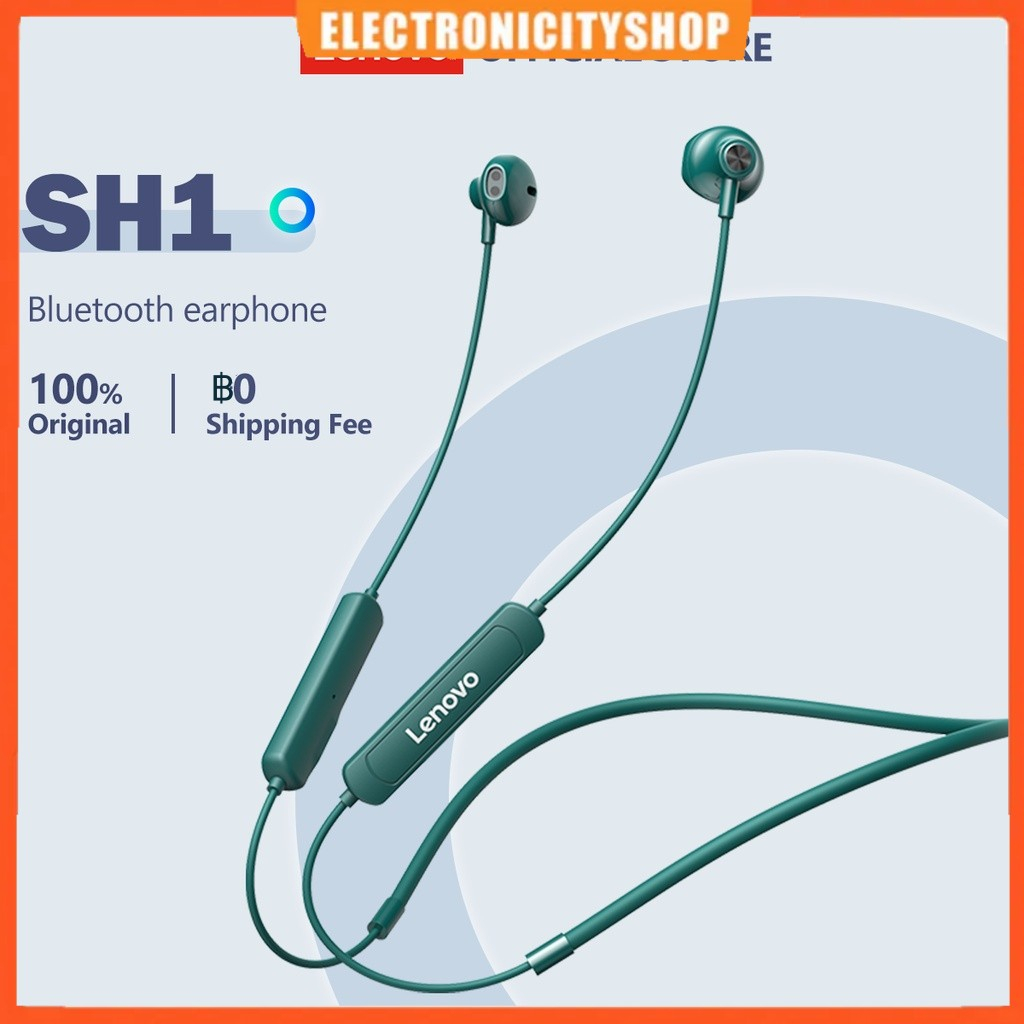 [Ready Stock] Lenovo SH1 ชุดหูฟังบลูทูธไร้สาย 5.0 IPX5 พร้อมไมโครโฟน ...