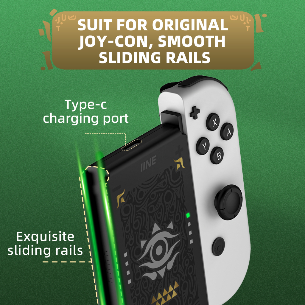 Iine Golden-Green Joycon แท่นชาร์จรูปสี่เหลี่ยมผืนผ้าสําหรับ Nintendo ...