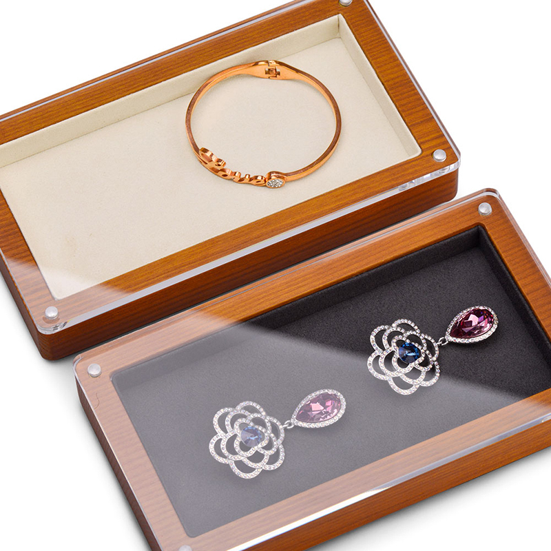 Oirlv กล่องไม้ สําหรับเก็บเครื่องประดับ แหวน สร้อยคอ สร้อยข้อมือ SM133 ...