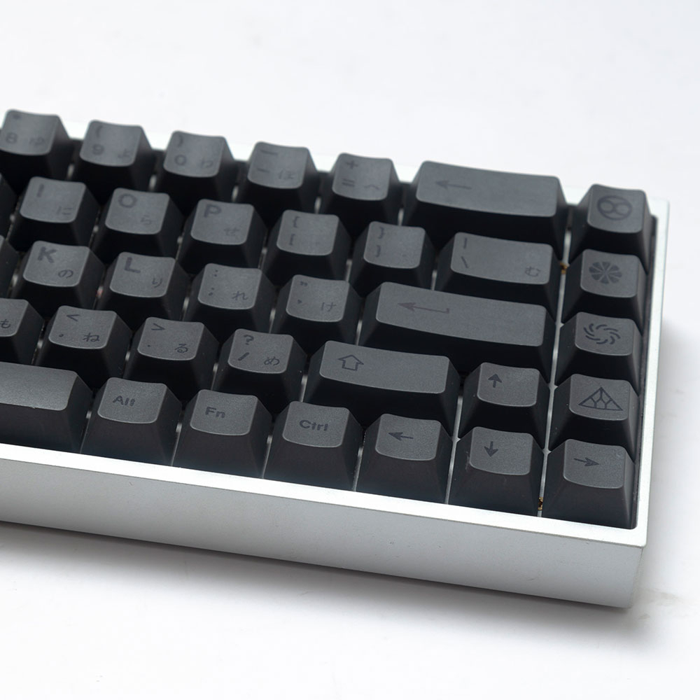 Minimalist Grey keycaps โปรไฟล์เชอร์รี่ Dye-Sub PBT keycap 138 คีย์ ...