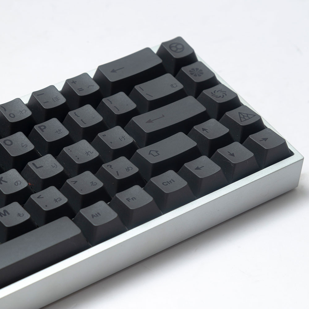 Minimalist Grey keycaps โปรไฟล์เชอร์รี่ Dye-Sub PBT keycap 138 คีย์ ...