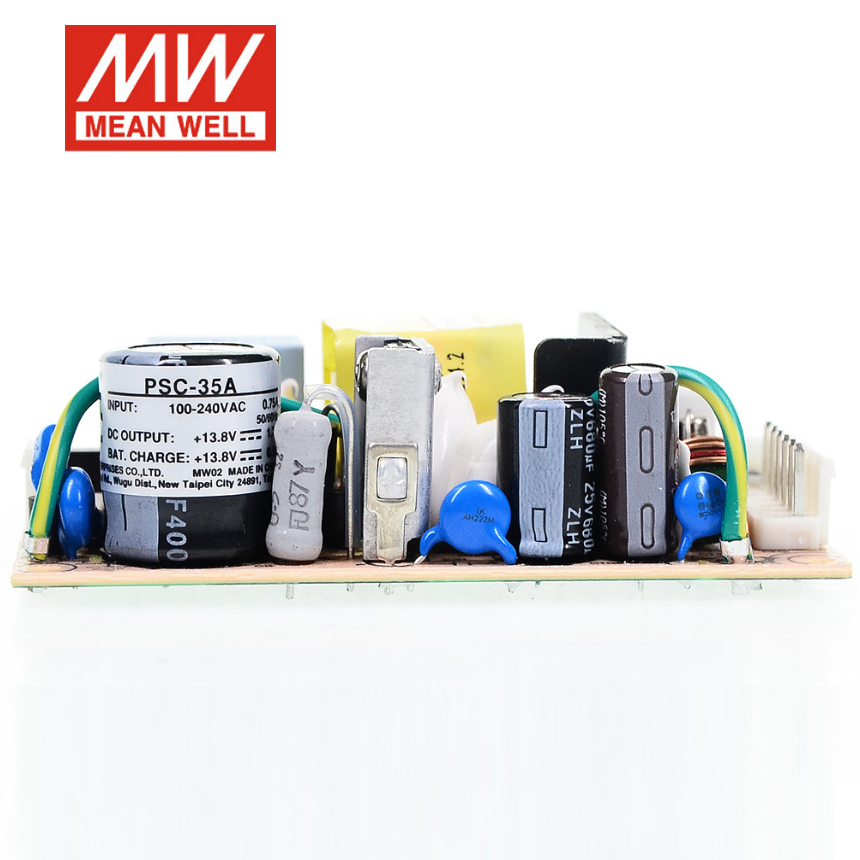 Mean WELL PSC-35 แหล่งจ่ายไฟสลับ 35W UPS ทางเดียวพร้อมแผ่นเปล่าชาร์จลอย ...