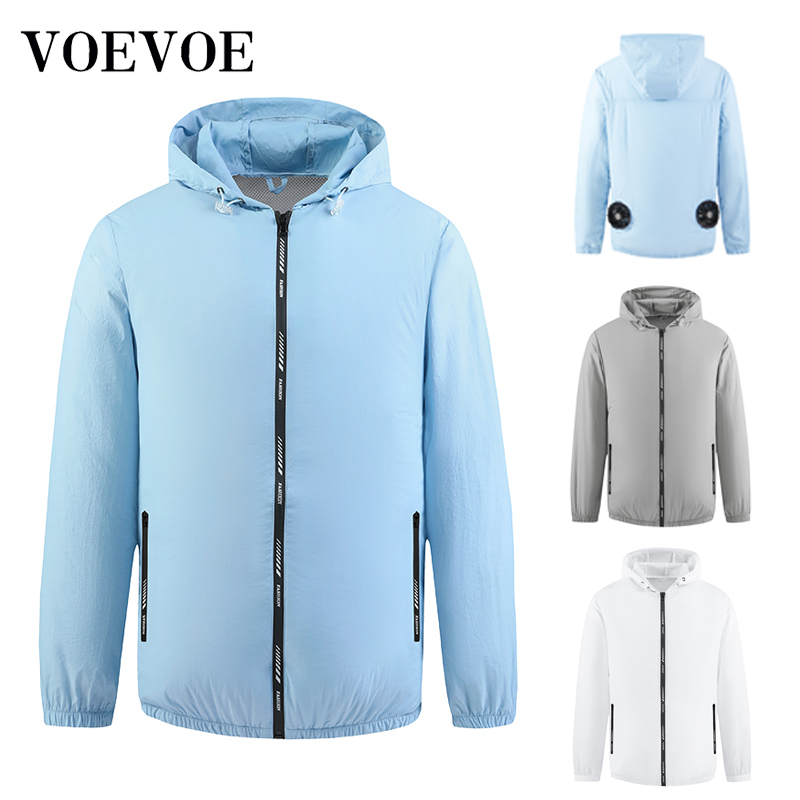 Voevoe เสื้อแจ็กเก็ต มีฮู้ด ป้องกันแดด | Shopee Thailand