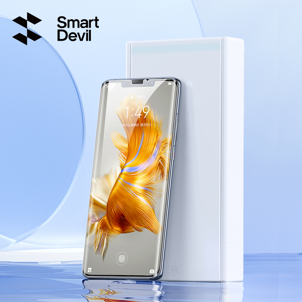SmartDevil ฟิล์มกระจกนิรภัยกันฝุ่น แบบเต็มจอ ทรงโค้ง สําหรับ Huawei Mate 50pro 50RS Huawei Mate ...