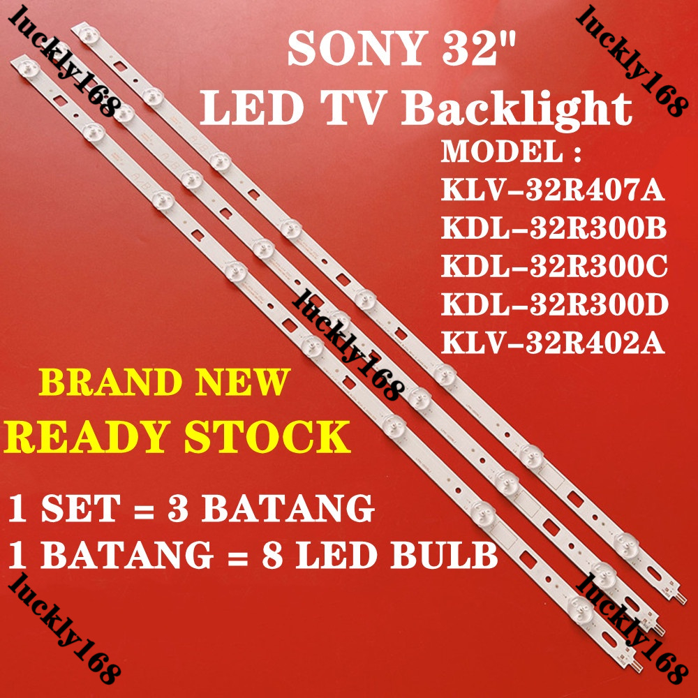 แบ็คไลท์ทีวี Led KLV-32R407A KDL-32R300B KDL-32R300C KDL-32R300D KLV-32R402A Sony 32 นิ้ว KLV ...