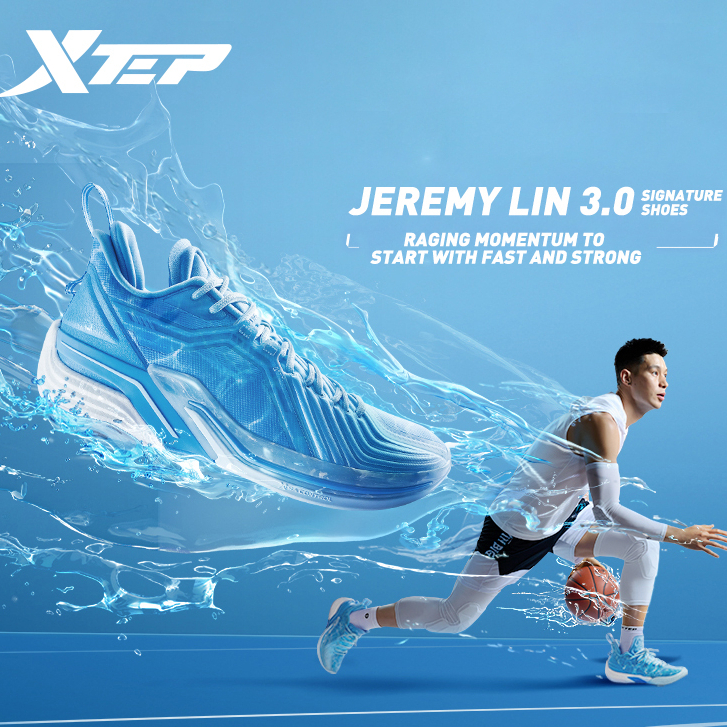 Xtep Jeremy Lin 3.0 รองเท้าบาสเก็ตบอล ข้อสั้น ทนทาน สําหรับผู้ชาย ...