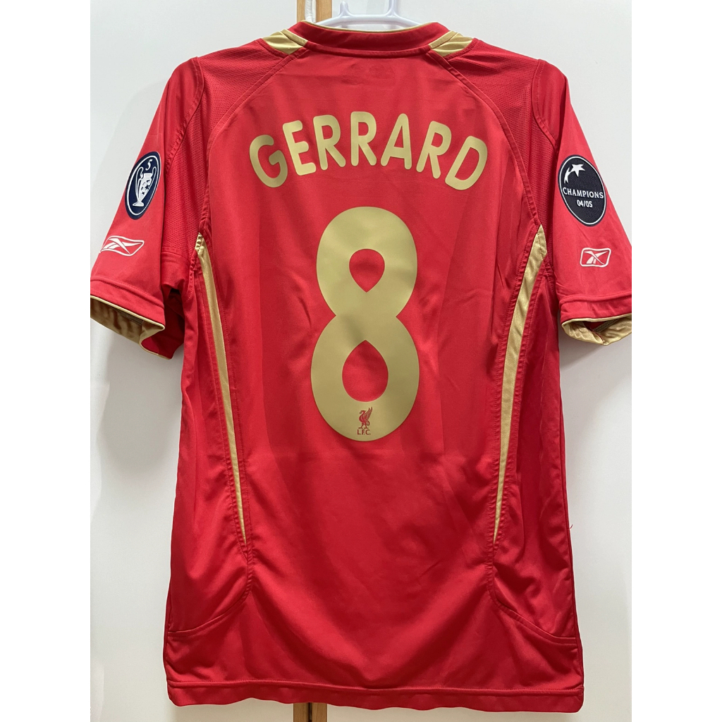 เสื้อกีฬาแขนสั้น ลายทีมชาติฟุตบอล Liverpool GERRARD 05-06 ชุดเหย้า ...