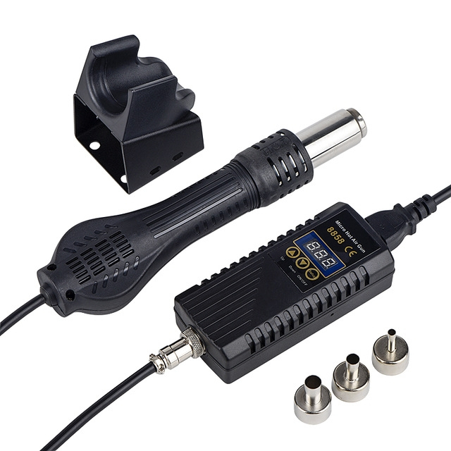 JCD 8858 ปืนลมร้อน เครื่องเป่าลมร้อน ปรับอุณหภูมิได้ จอดิจิตอล LCD 220V 750W | Shopee Thailand