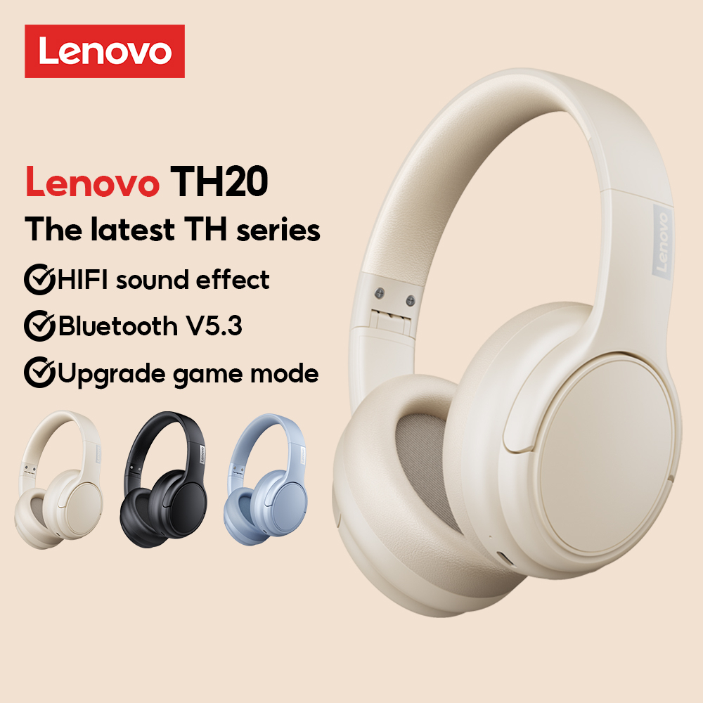 Lenovo Th20 หูฟังเล่นเกมบลูทูธ 5.3 คุณภาพเสียง HD | Shopee Thailand