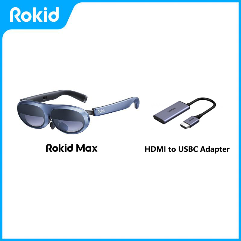 Rokid Max AR แว่นตาอัจฉริยะ 3D Micro OLED หน้าจอ 215 นิ้ว สูงสุด 50 ...