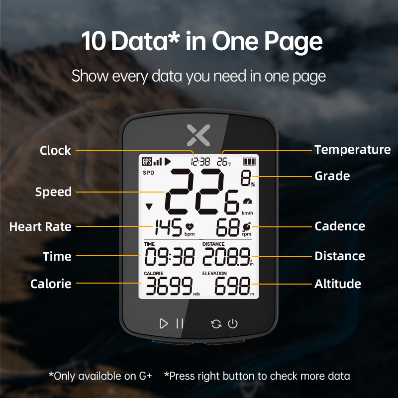 Xoss G2 G2 Plus GPS เครื่องวัดความเร็วจักรยาน แบบไร้สาย บลูทูธ กันน้ํา ...