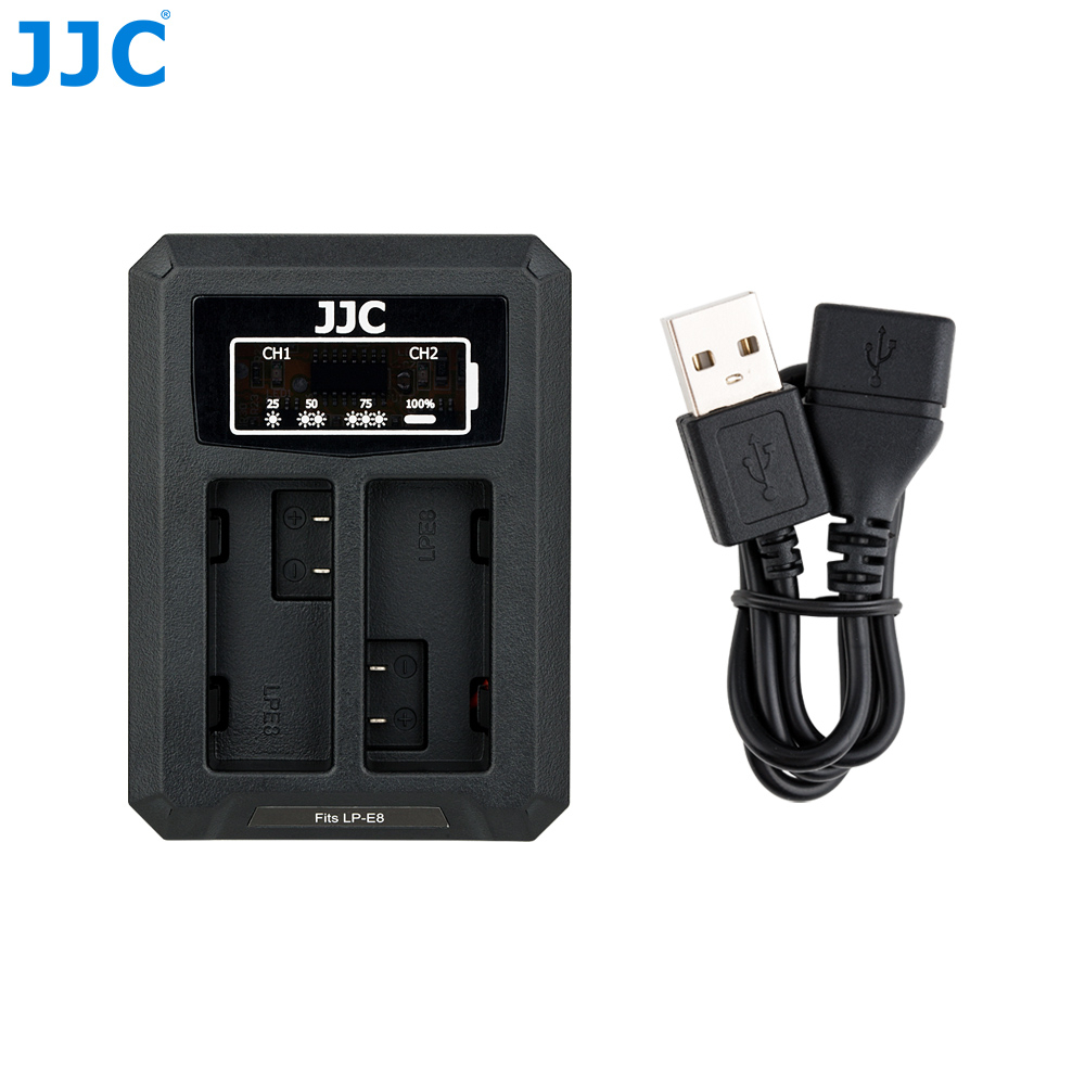 JJC ที่ชาร์จแบตเตอรี่ USB ช่องคู่ สําหรับ Panasonic DC-G95 DMC-G85 DMC ...