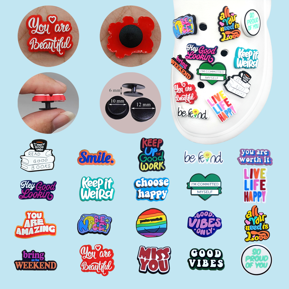 Jibbitz จี้ PVC รูปรองเท้าตลก 1 ชิ้น | Shopee Thailand