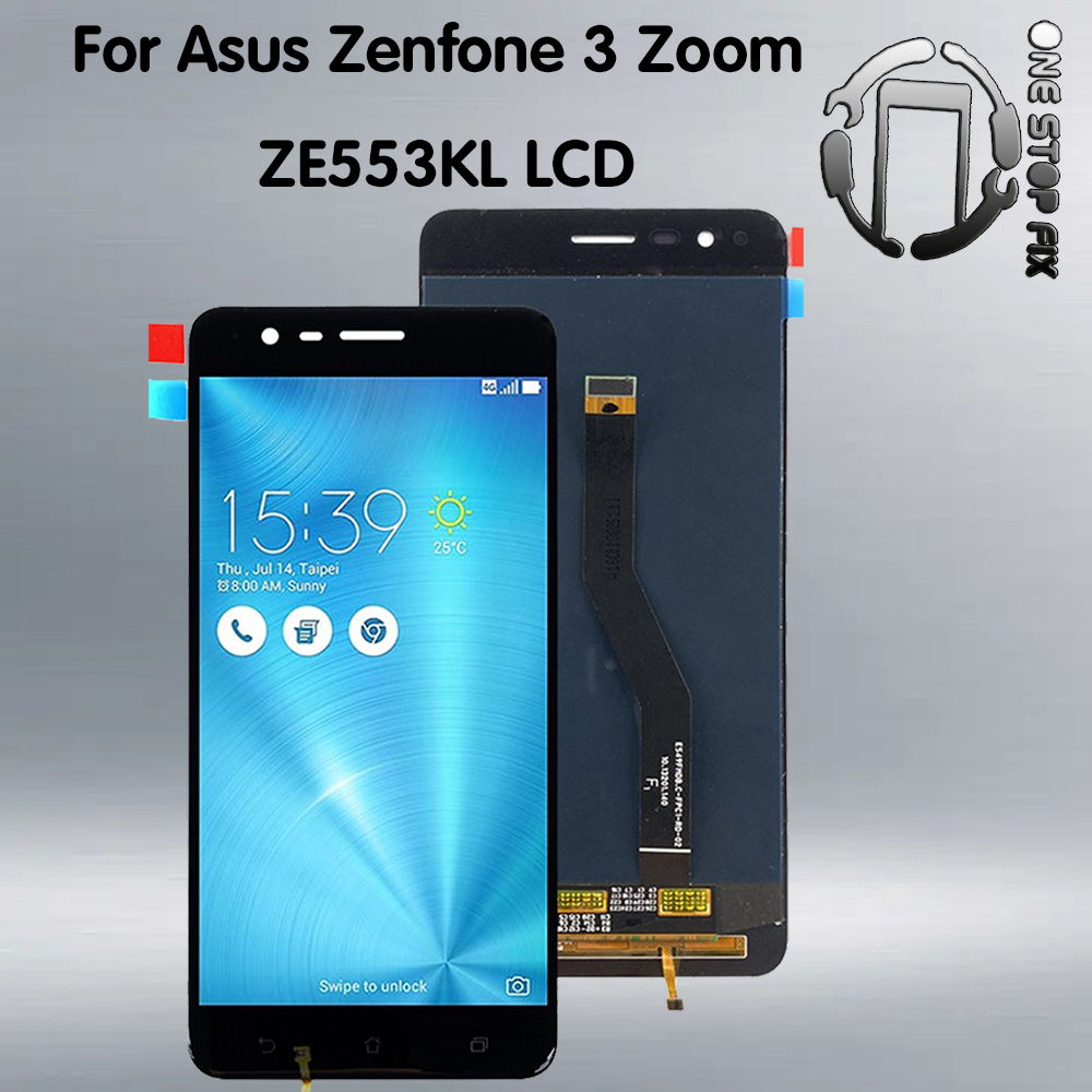 อะไหล่หน้าจอสัมผัส LCD แบบเปลี่ยน สําหรับ Asus Zenfone 3 Zoom ZE553KL ...