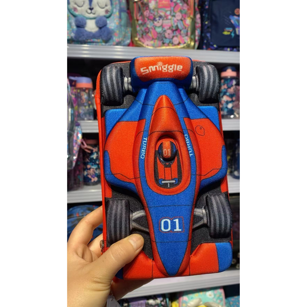Smiggle racing Cars กล่องดินสอ กล่องเก็บเครื่องเขียน แบบแข็ง | Shopee ...