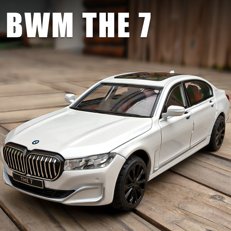 โมเดลรถยนต์ 1:24 BMW THE 7 760Li พร้อมไฟ และเสียง ของเล่นสําหรับเด็ก ...