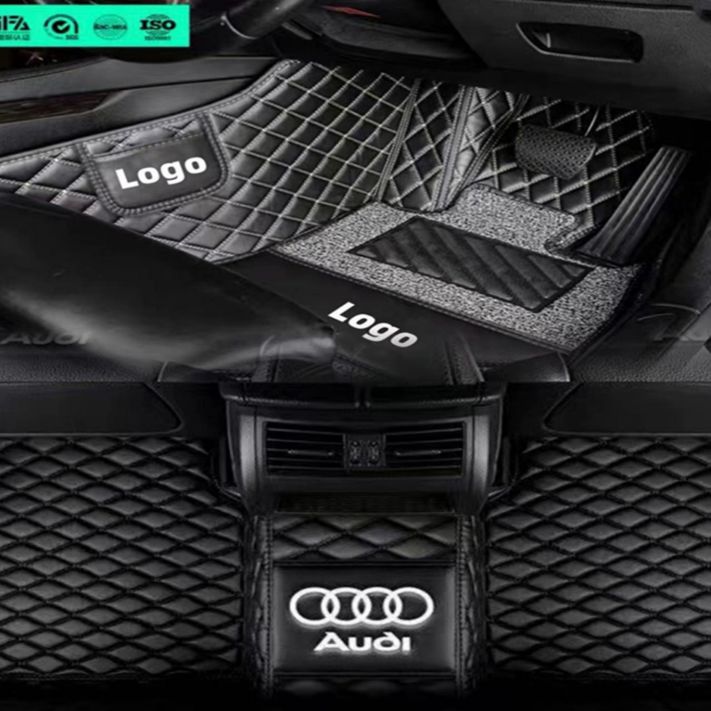 พรมรถยนต์ 6D leather car AUDI mat A1 A3 A4 A5 A6 A7 A8 TT Q2 Q3 Q5 Q7 ...