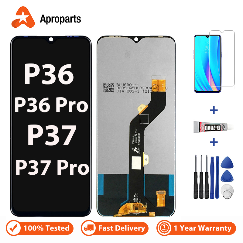 หน้าจอสัมผัสสําหรับ Itel P36 P37 Pro W6501 W6502 P651W จอแสดงผล LCD ...