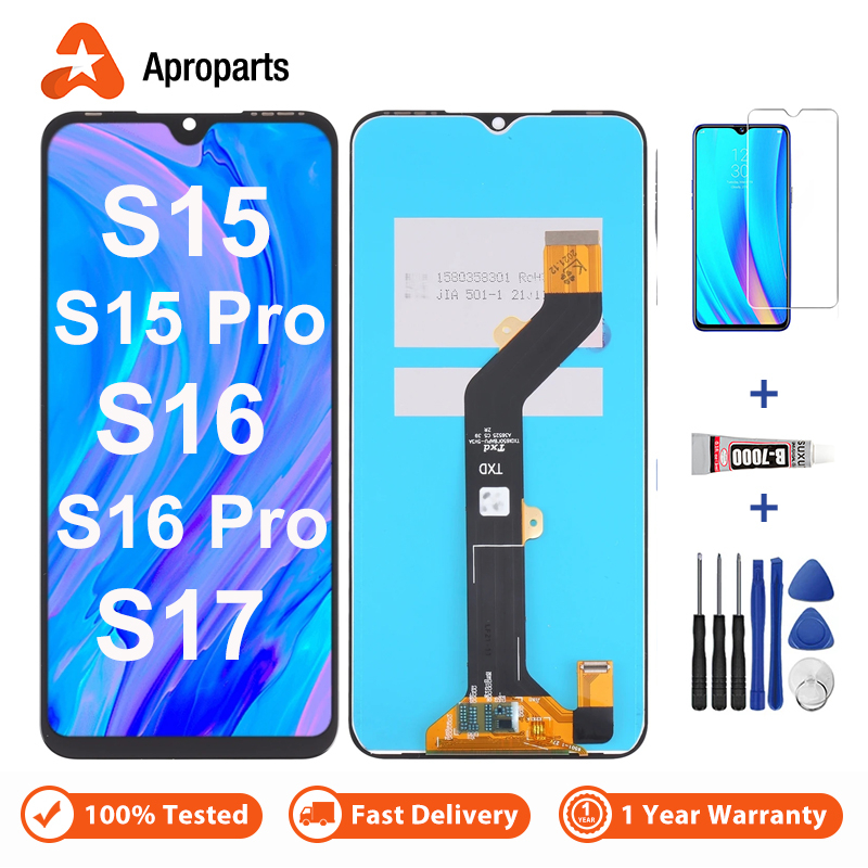 อะไหล่หน้าจอสัมผัส LCD แบบเปลี่ยน สําหรับ Itel S15 S15 Pro S16 S16 Pro ...