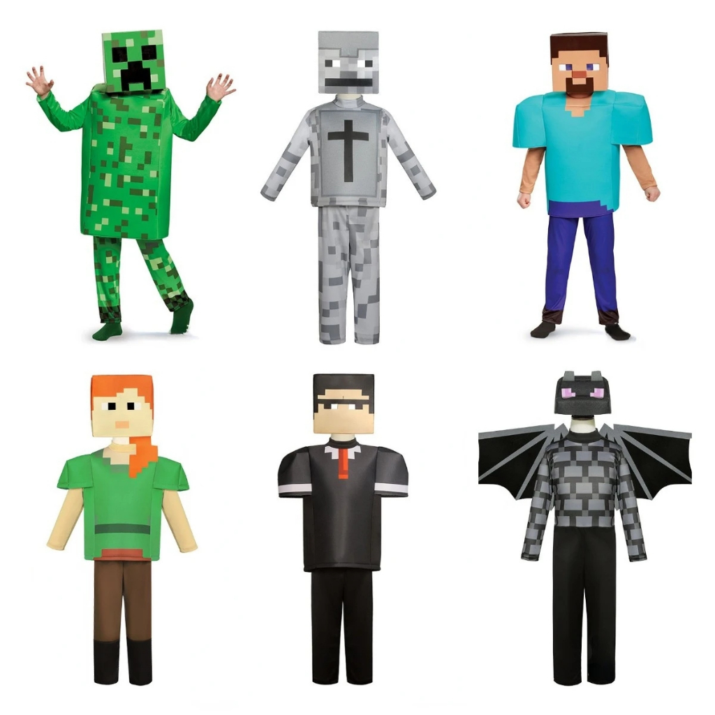 ชุดคอสเพลย์ My world Minecraft Games Alex Game สําหรับเด็กผู้ชาย ...
