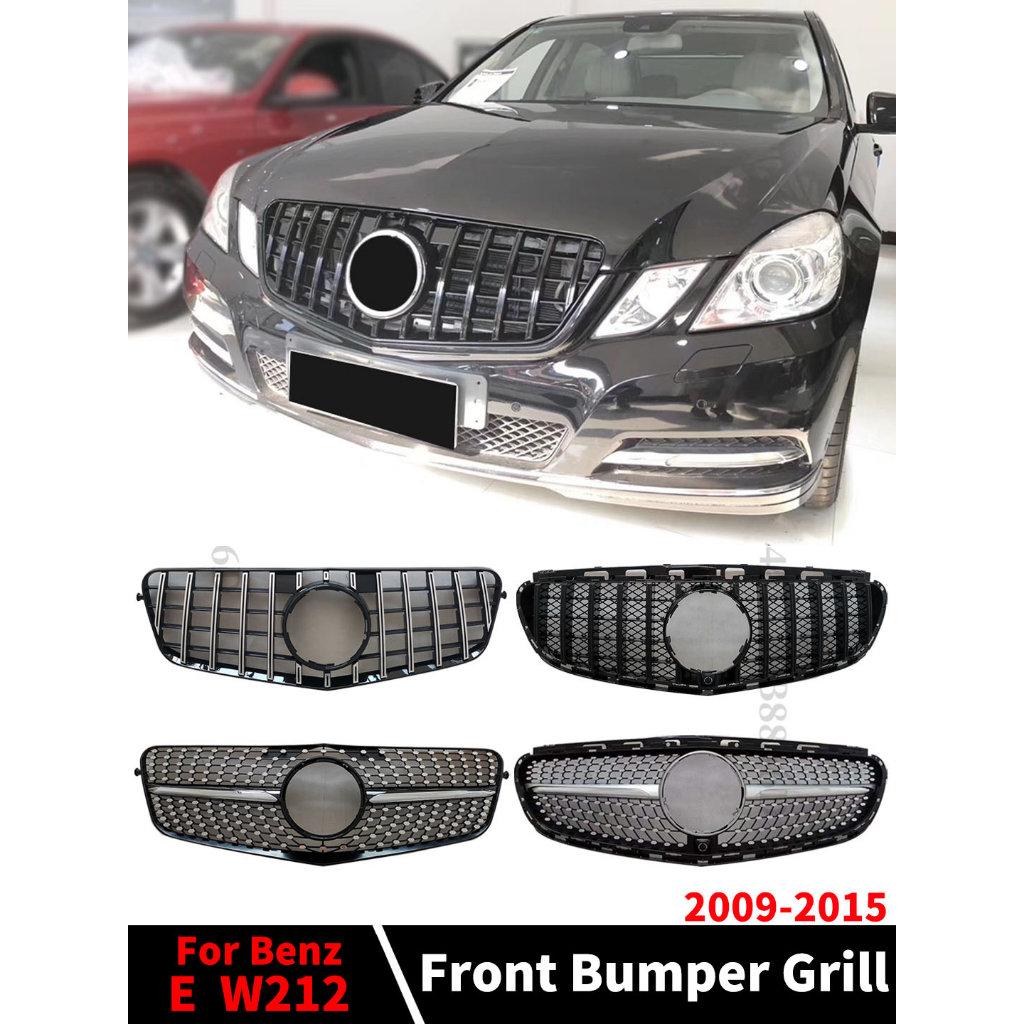ตะแกรงกระจังหน้ารถยนต์ แบบตาข่าย สําหรับ Mercedes Benz E W212 2009-2015 E260 E300 E350 E200 GT ...