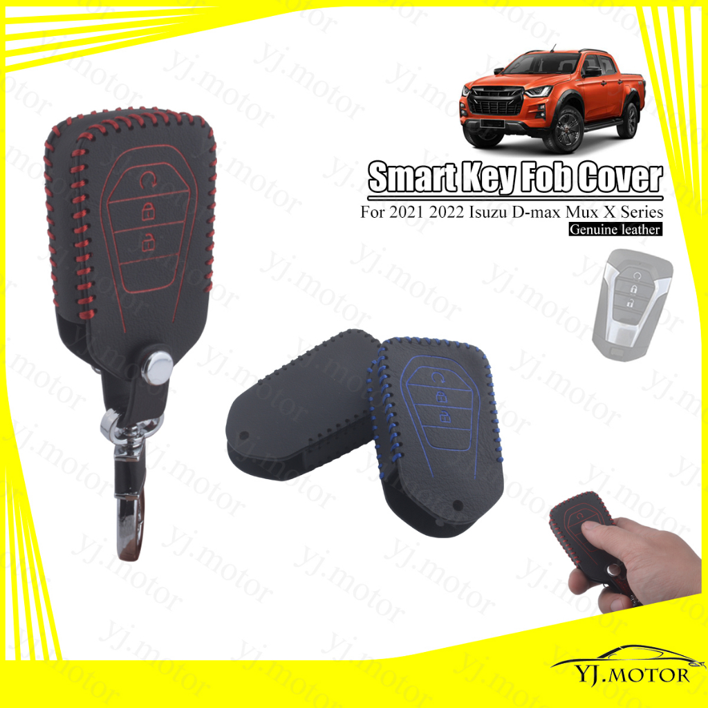 เคสกุญแจรีโมทรถยนต์ หนังวัวแท้ สําหรับ ISUZU D MAX Smart Remote Key Fob ...