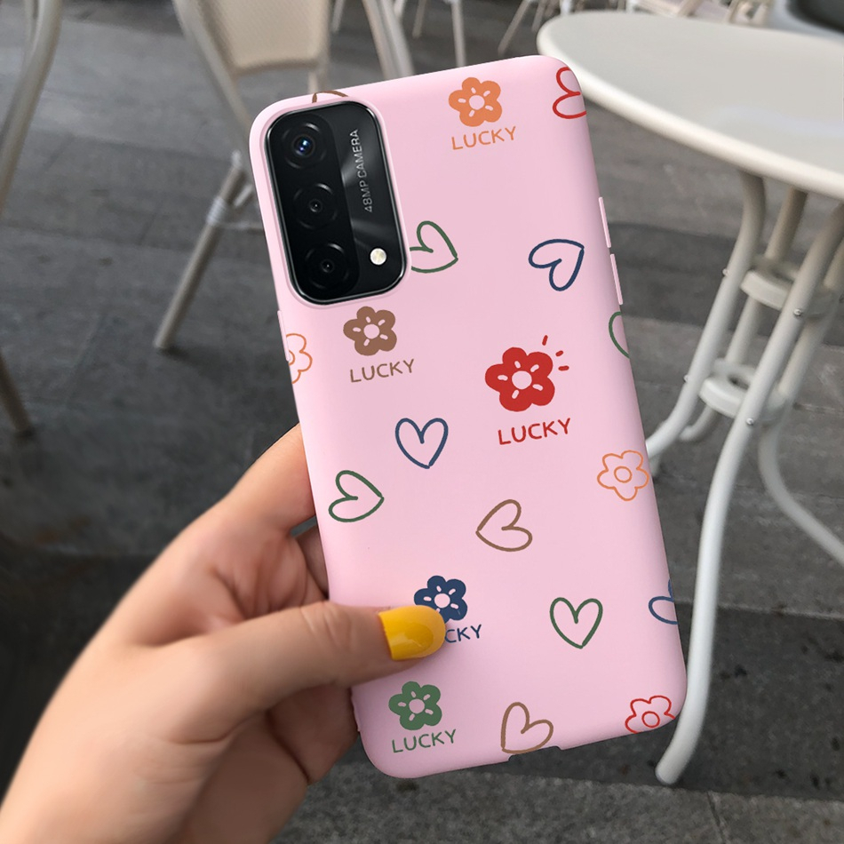 เคสโทรศัพท์ซิลิโคน TPU แบบนิ่ม พิมพ์ลายน่ารัก สําหรับ OPPO A74 A95 4G ...