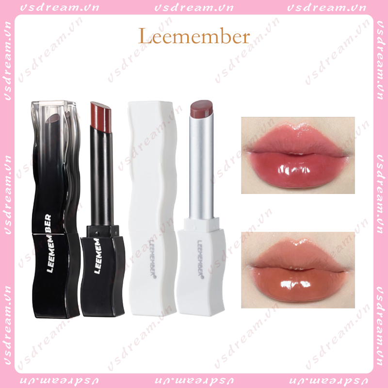 Leemember Lip Lipstick ลิปสติก ลิปกลอส เพิ่มความชุ่มชื้น เนื้อลิขวิด สีดํา สําหรับนักเรียน ...