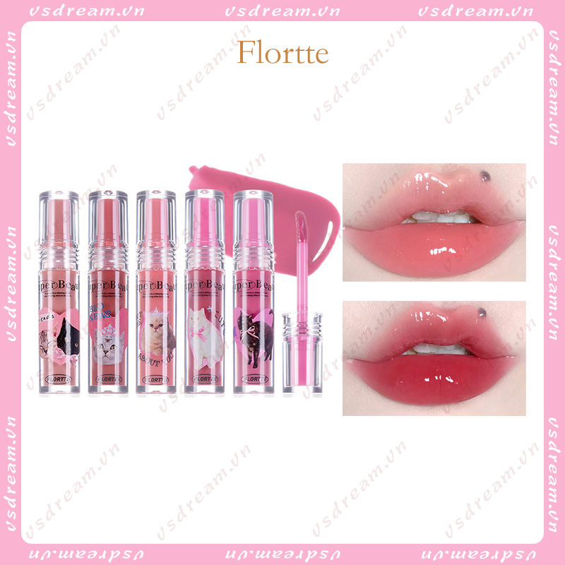 Flortte/flower Lolia Monster Meria ลิปกลอส เอสเซ้น น้ําผึ้ง ลิปมัน ลิปกลอส เนื้อใส ชุ่มชื้น ไม่ ...