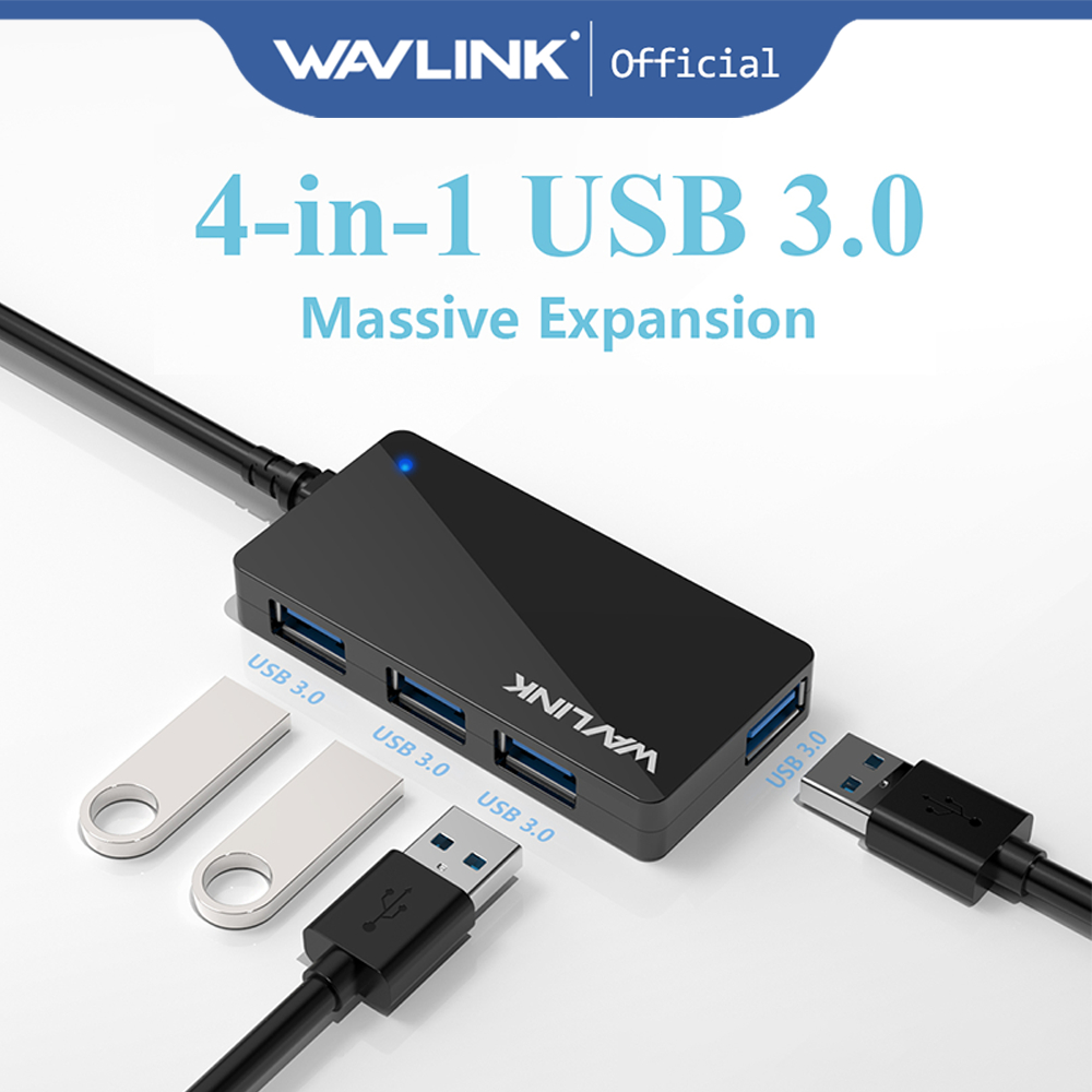 Wavlink SuperSpeed ฮับ USB 3.0 4 พอร์ต | Shopee Thailand