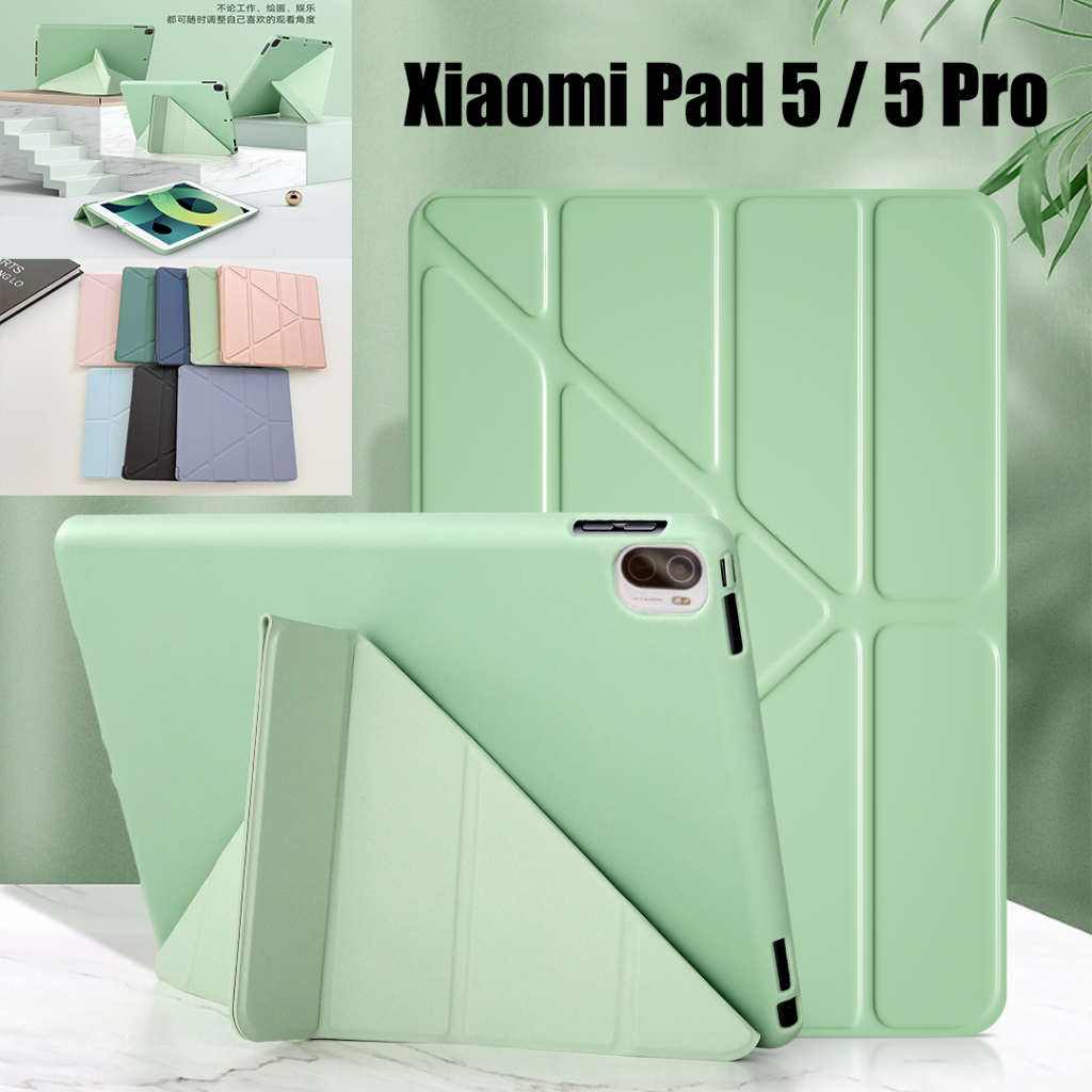 สําหรับ Xiaomi Pad 5 Pro 5G (2021) 11.0 นิ้ว Mi Pad5 21051182G แฟชั่น หลายพับ Y ขาตั้ง เต็มรูป ...