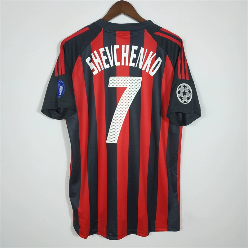 เสื้อกีฬาแขนสั้น ลายทีมชาติฟุตบอล AC Milan SHEVCHENKO MALDINI INZAGHI ...