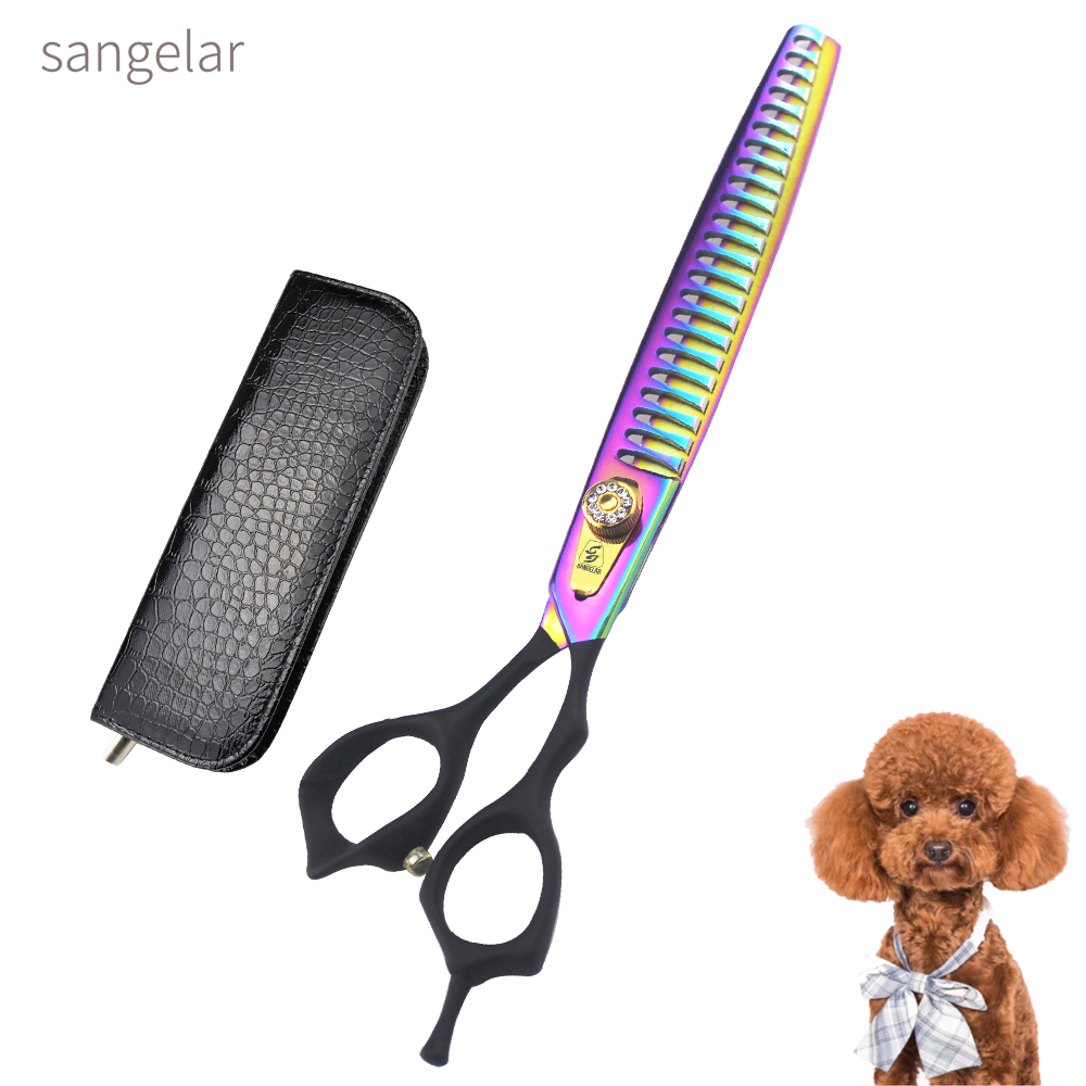 Sangelar กรรไกรตัดขนสัตว์เลี้ยง 8 นิ้ว เกรดดี แบบมืออาชีพ สําหรับสุนัข ...